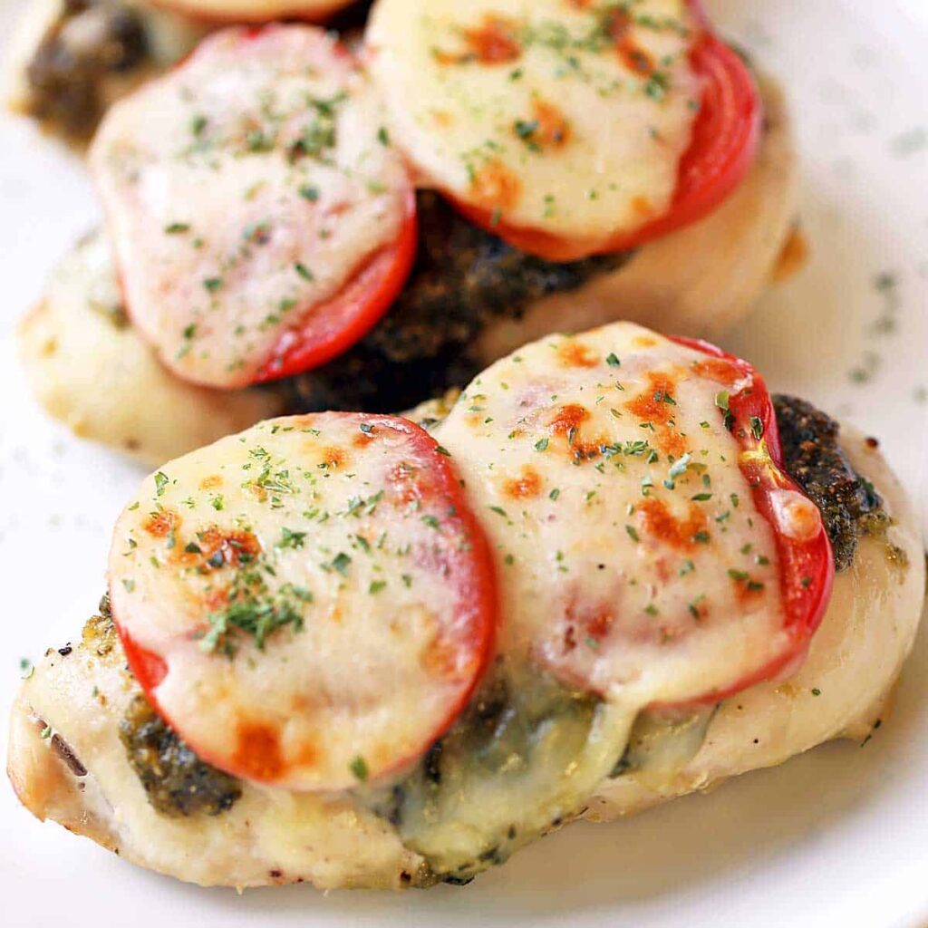 Pesto Chicken Bake The Healthy Dive
